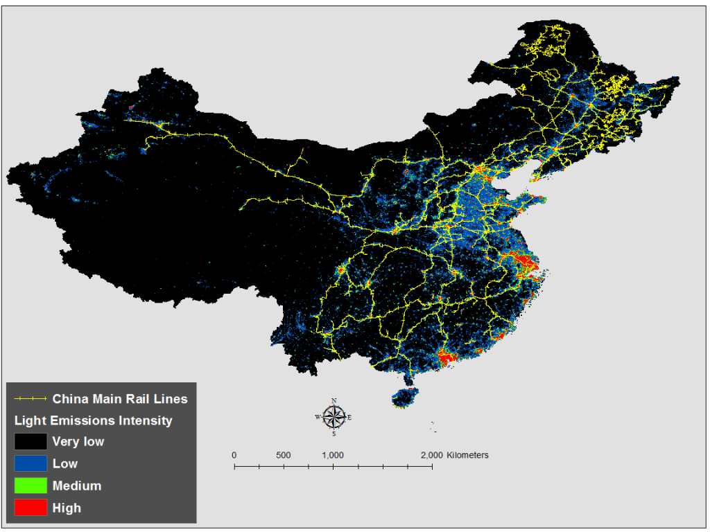 Mapping China’s Gas Pipeline Buildout: Follow Lights and Railroads ...